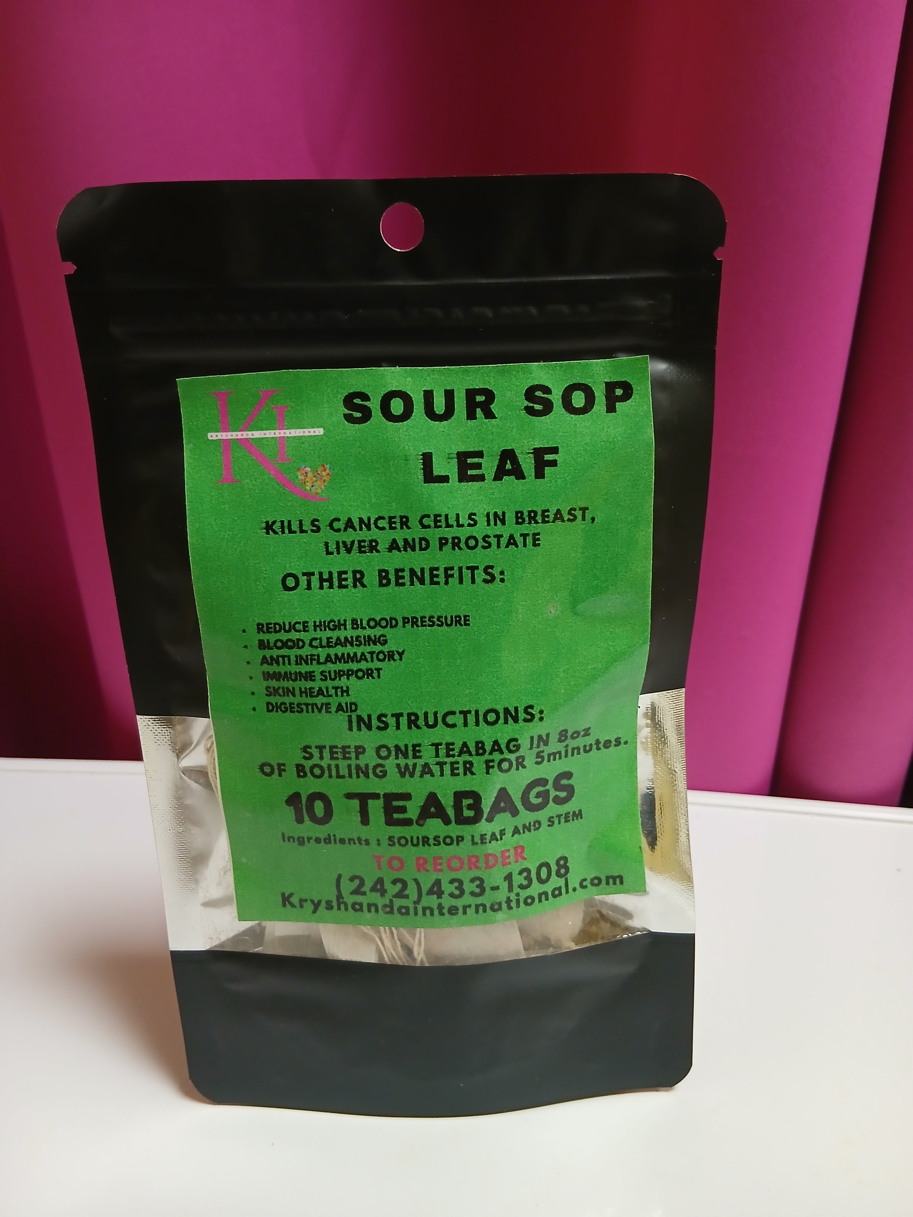 SOUR SOP LEAF TEA – Kryshanda International